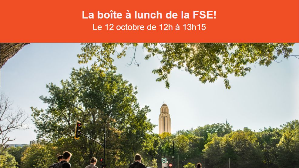 La boîte à lunch de la FSE - 12 octobre 2023