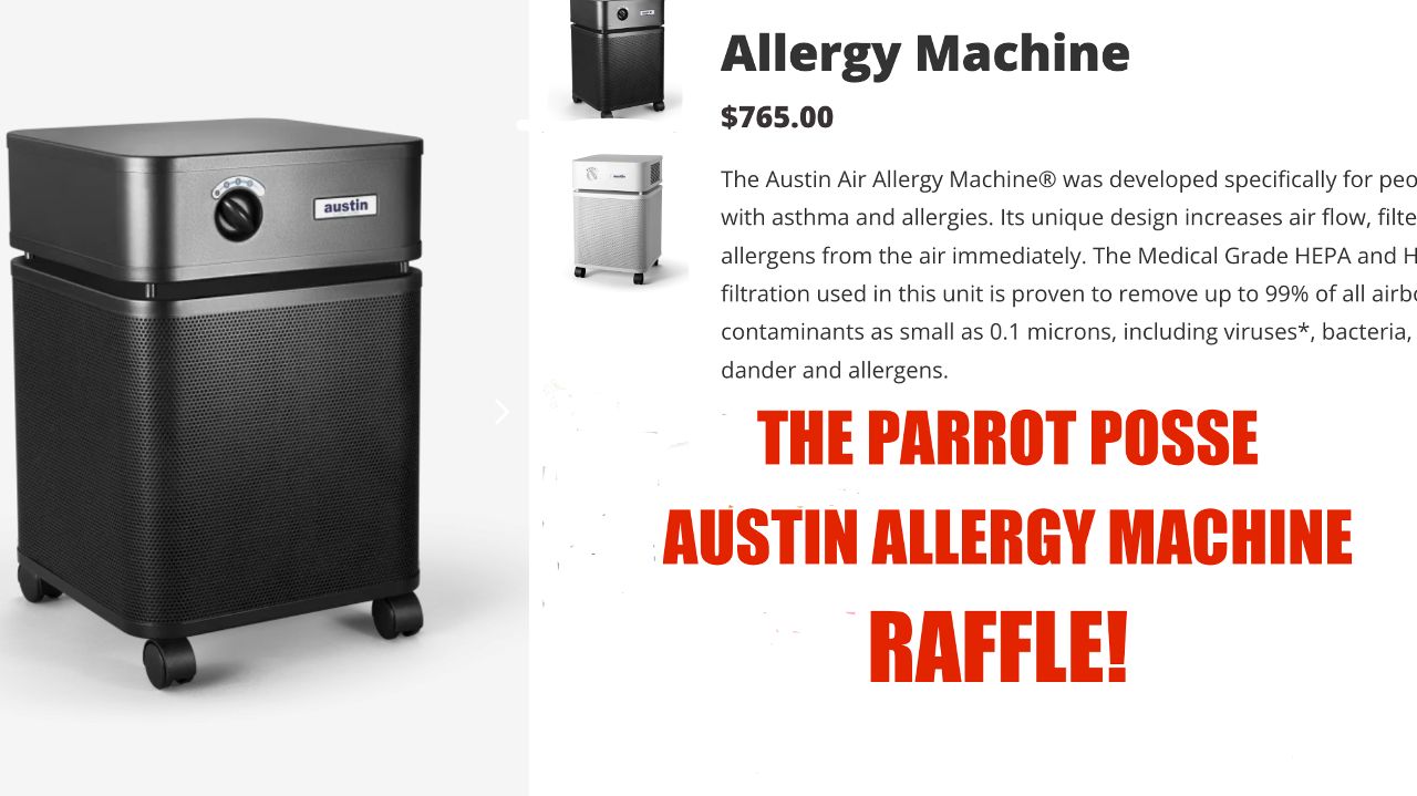AUSTIN AIR ALLERGY MACHINE RAFFLE sponsored by The Parrot Posse, $10 ...