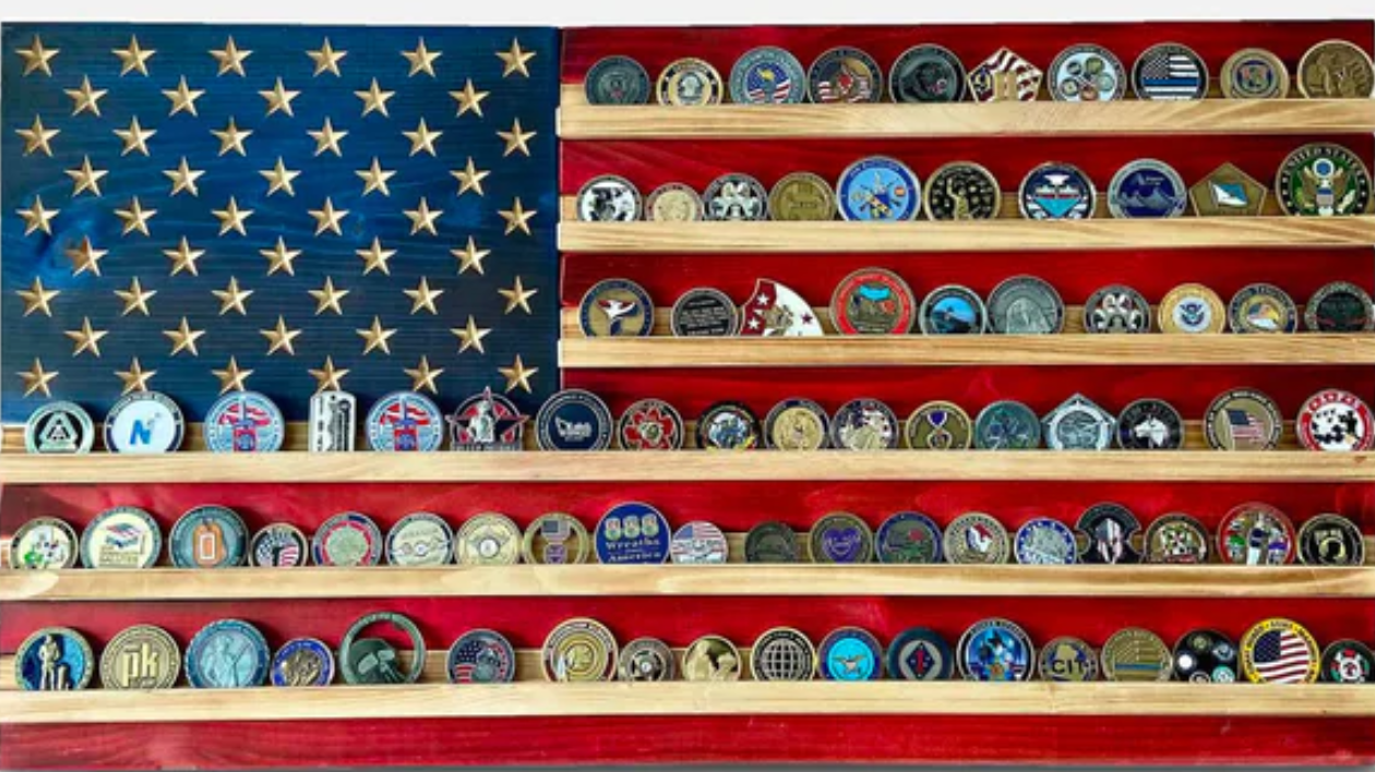 American Flag Coin Holder Raffle