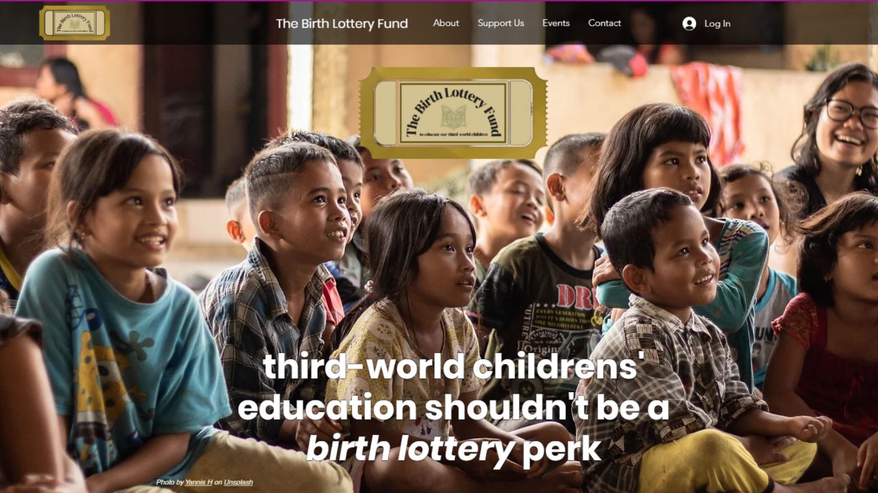 Donate to The Birth Lottery Fund. Your $10 can educate 5 kids in a ...
