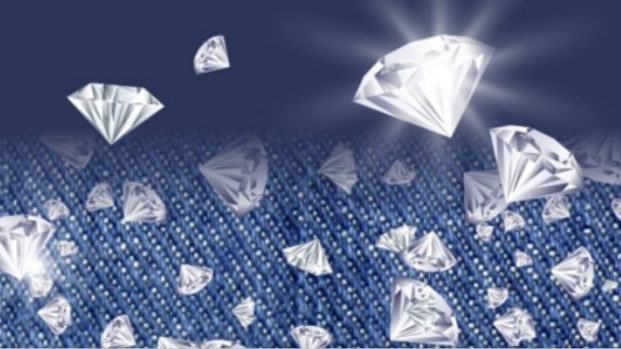 Diamonds And Denim Background