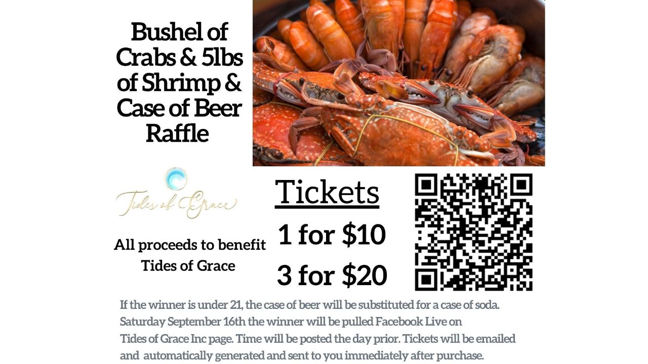 Bushel of Crabs & 5lbs of Shrimp & Case of Beer Raffle