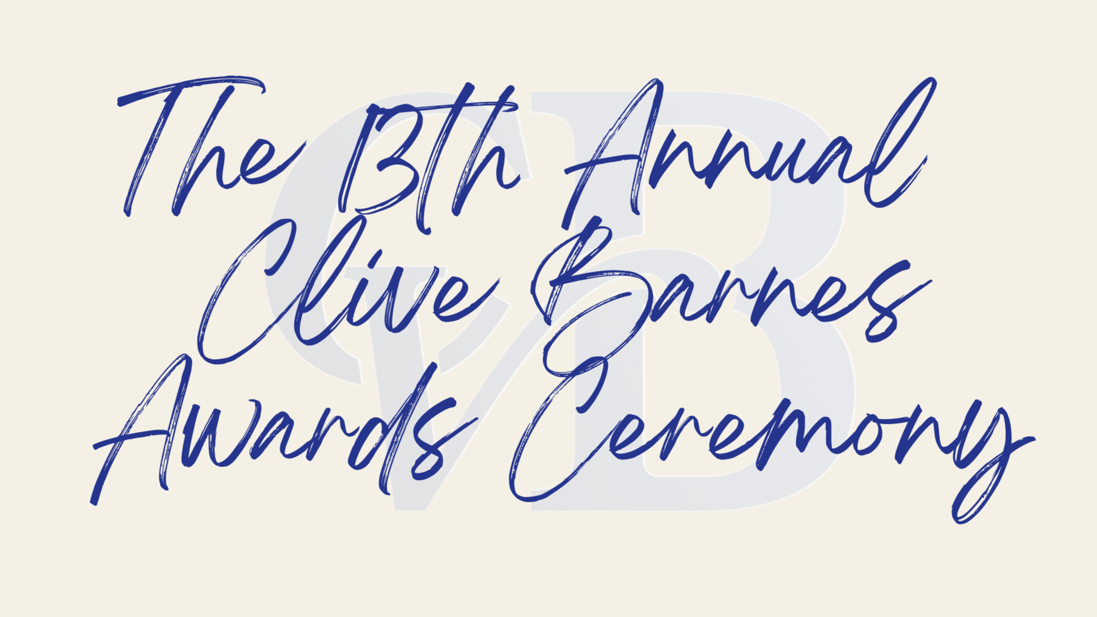 13th Annual Clive Barnes Award