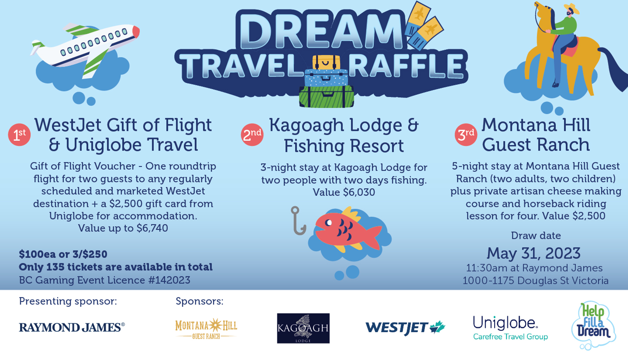 Help Fill A Dream Travel Raffle 2023