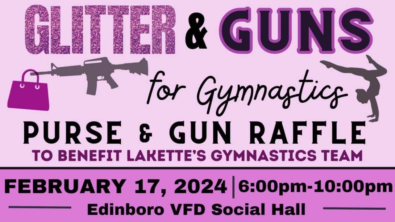 Glitter & Guns to Benefit Lakettes Gymnastics Team Ticket Sales